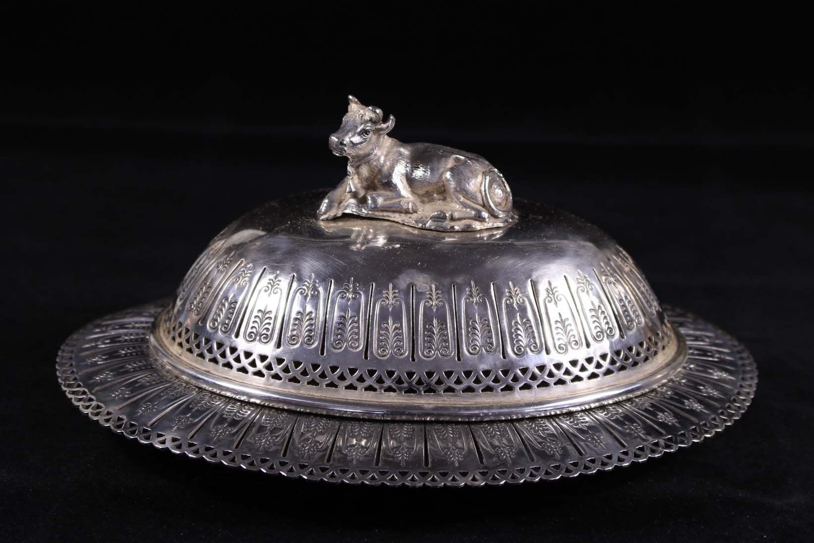 Victorian Butter Holder with Lid for sale at Pamono
