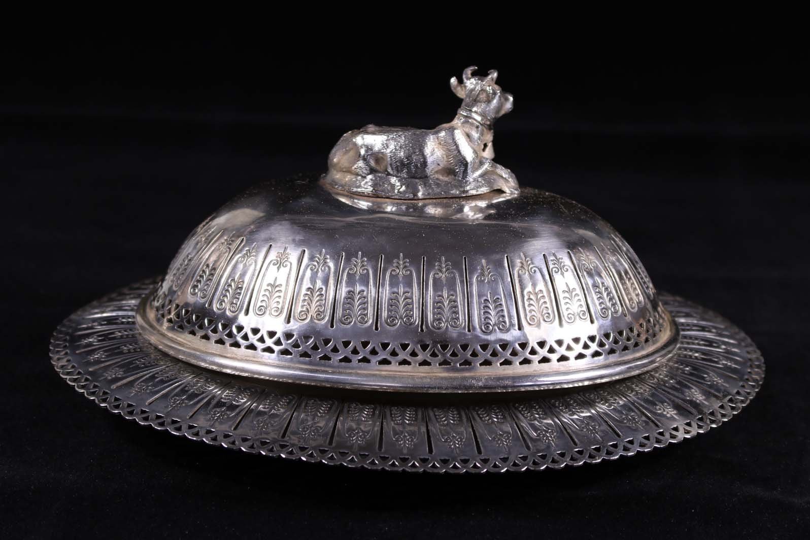 Victorian Butter Holder with Lid for sale at Pamono