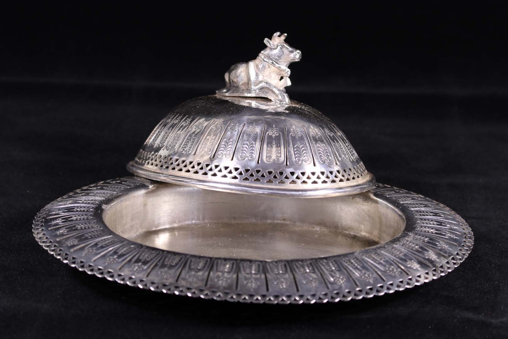 Victorian Butter Holder with Lid for sale at Pamono