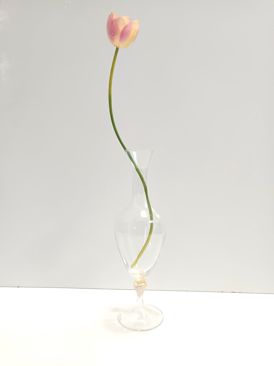 Transparent and Murano Glass Pitcher Vase by La Murrina, 1980s for sale ...