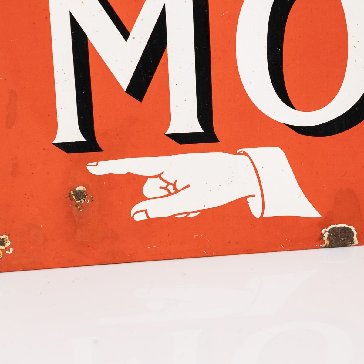 20th Century Beware of the Motor Enamel Sign, 1905 for sale at Pamono