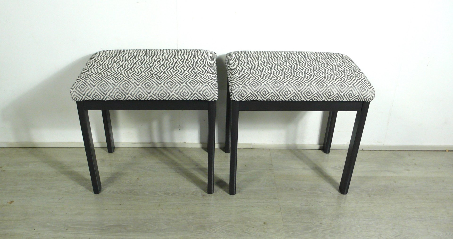 Set of Mid-Century Modern Stools with Folding Lid as Step Stool, 1950s ...