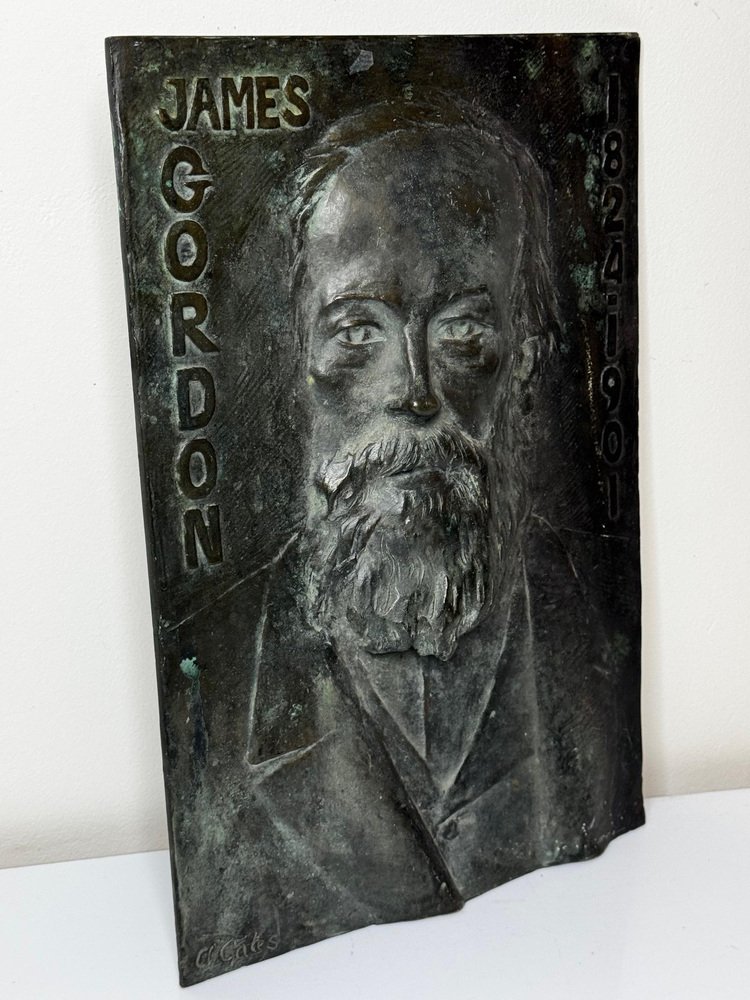 Victorian Scottish Artist, Portrait of James Gordon, 1800s, Bronze ...