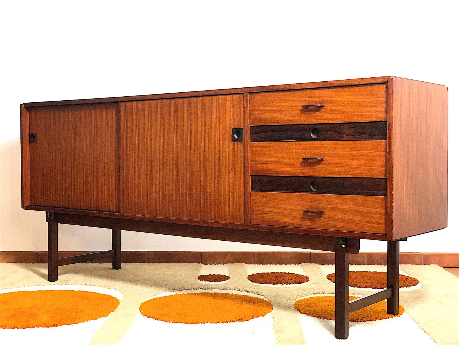 Sideboard Cabinet in Barovero Teak by Selex, Italy, 1960s for sale at ...