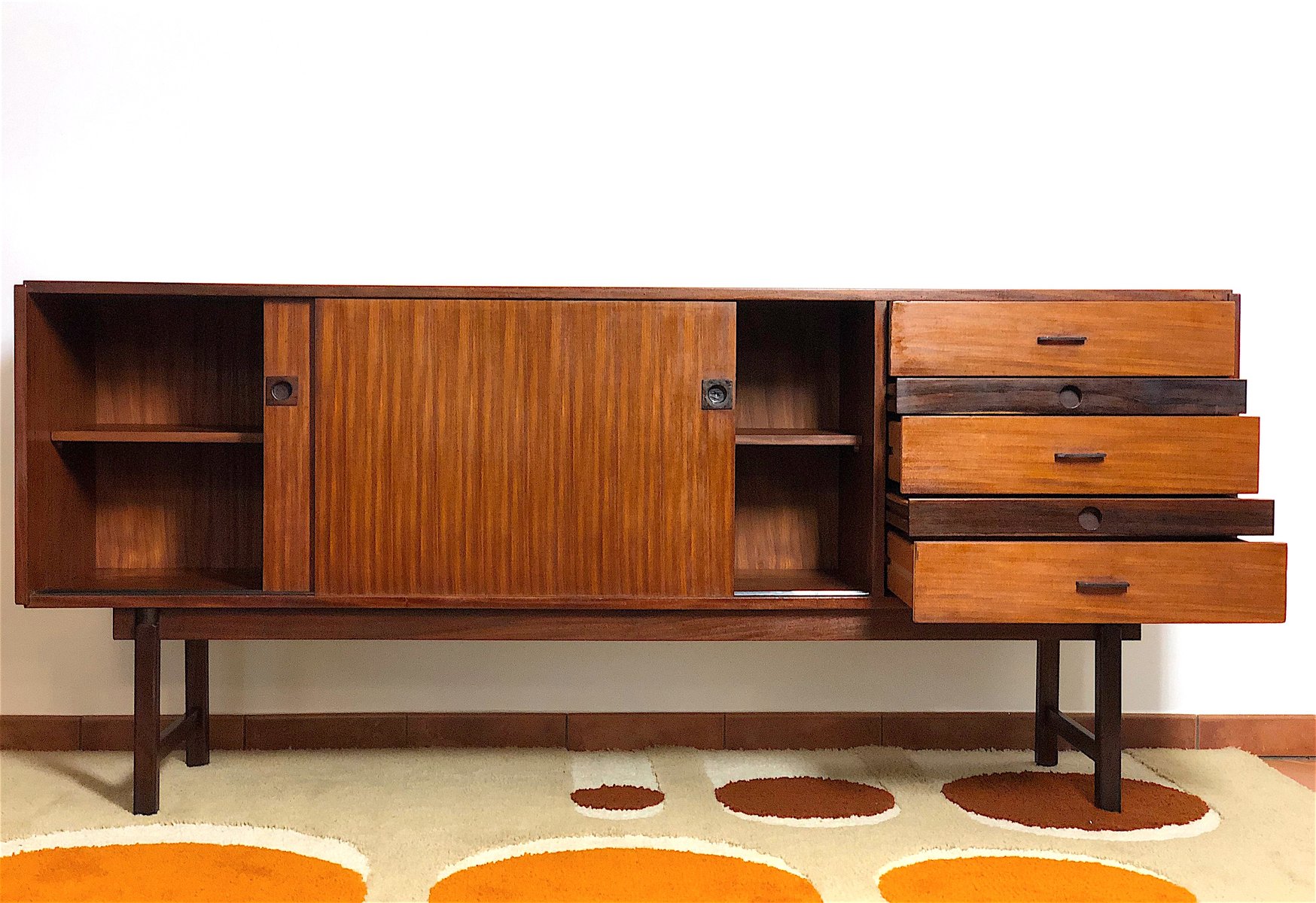 Sideboard Cabinet in Barovero Teak by Selex, Italy, 1960s for sale at ...