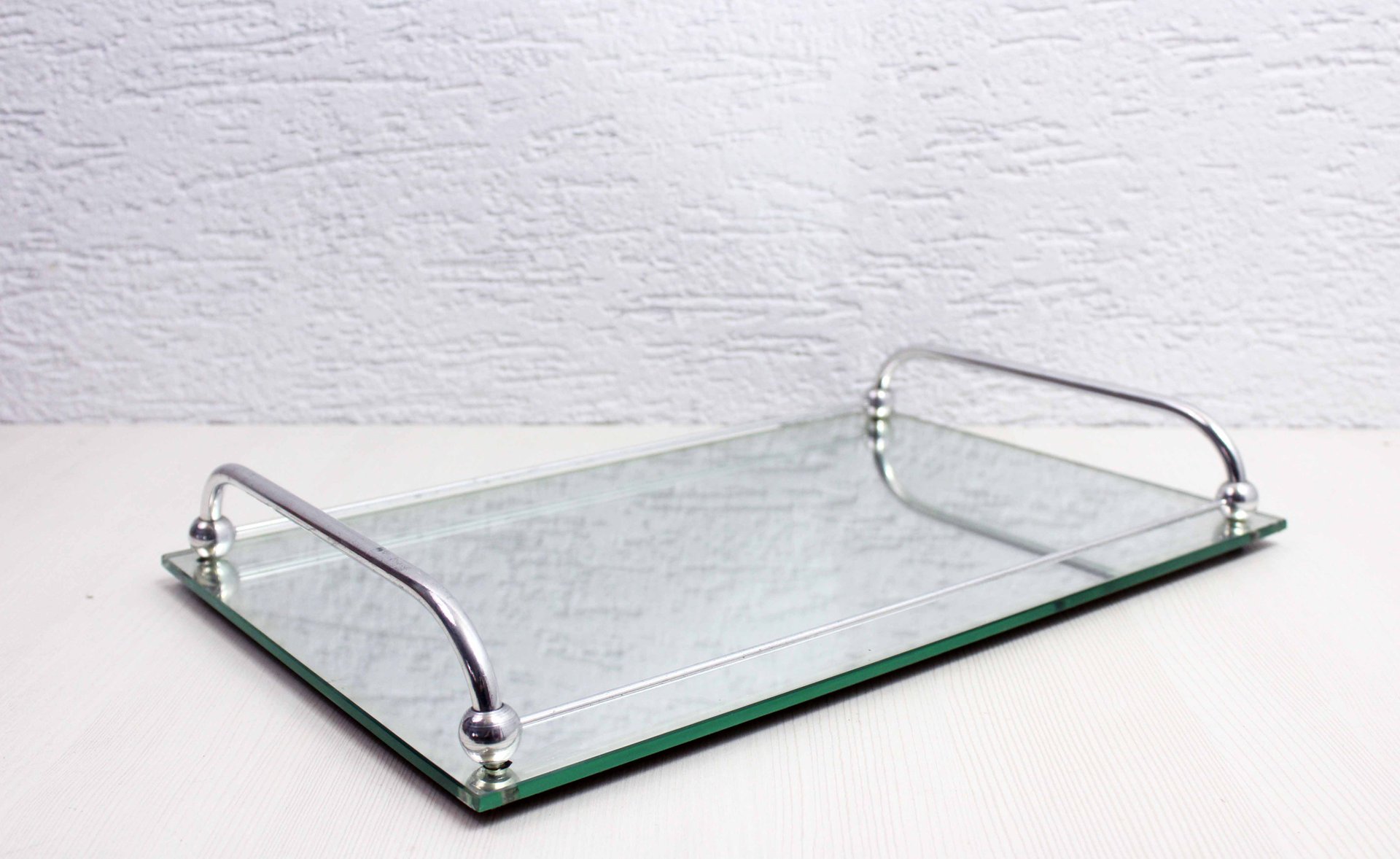 Mid-Century Mirrored Tray, 1950s for sale at Pamono