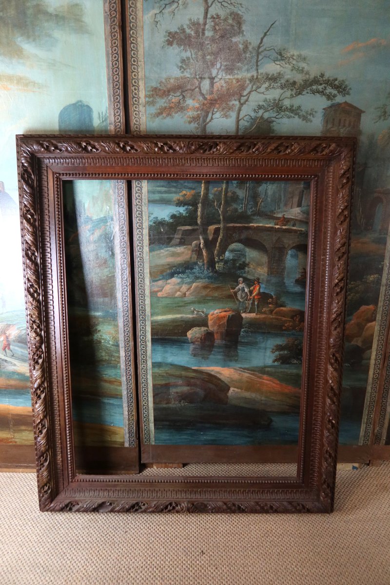 Large Walnut Frame from Haentges for sale at Pamono