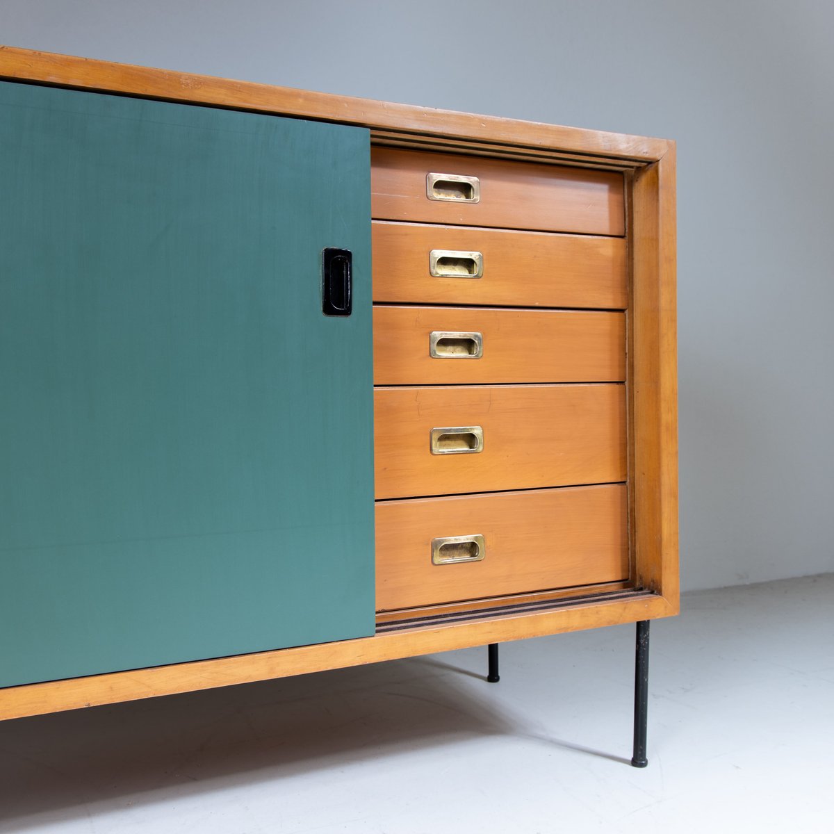 Vintage Sideboard in Wood and Formica, 1960 for sale at Pamono