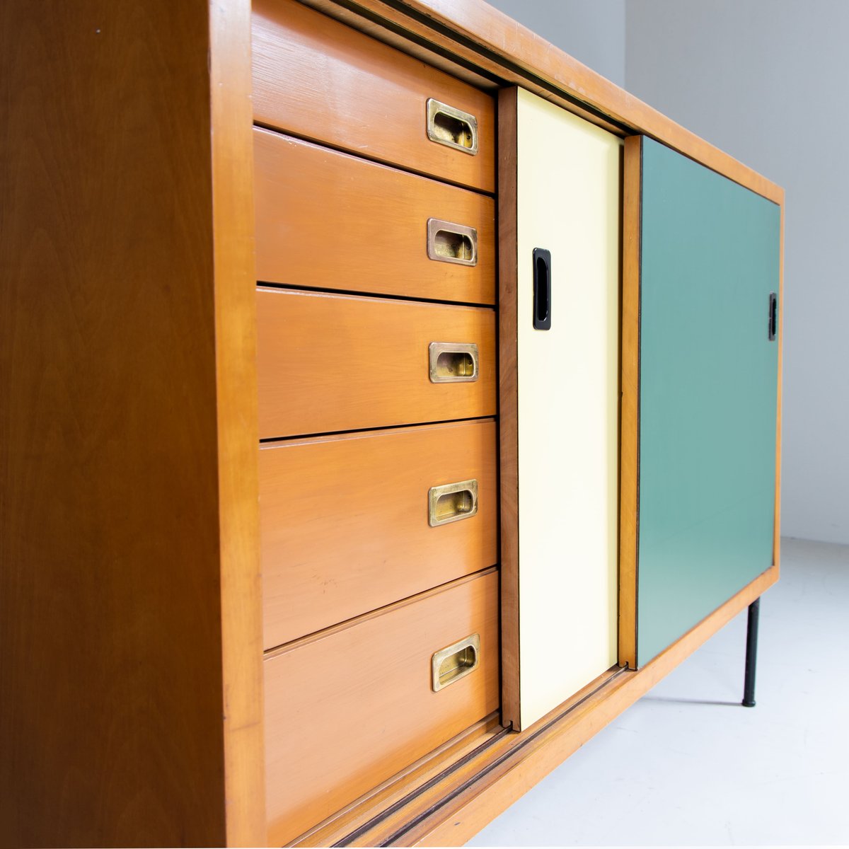 Vintage Sideboard in Wood and Formica, 1960 for sale at Pamono
