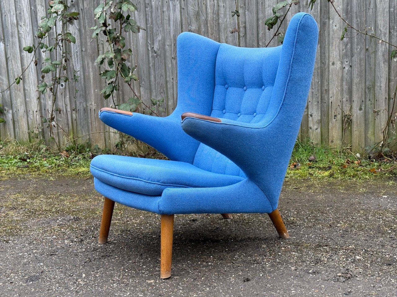 Midcentury Modern Danish Papa Bear Chair by Hans J. Wegner for A.P ...