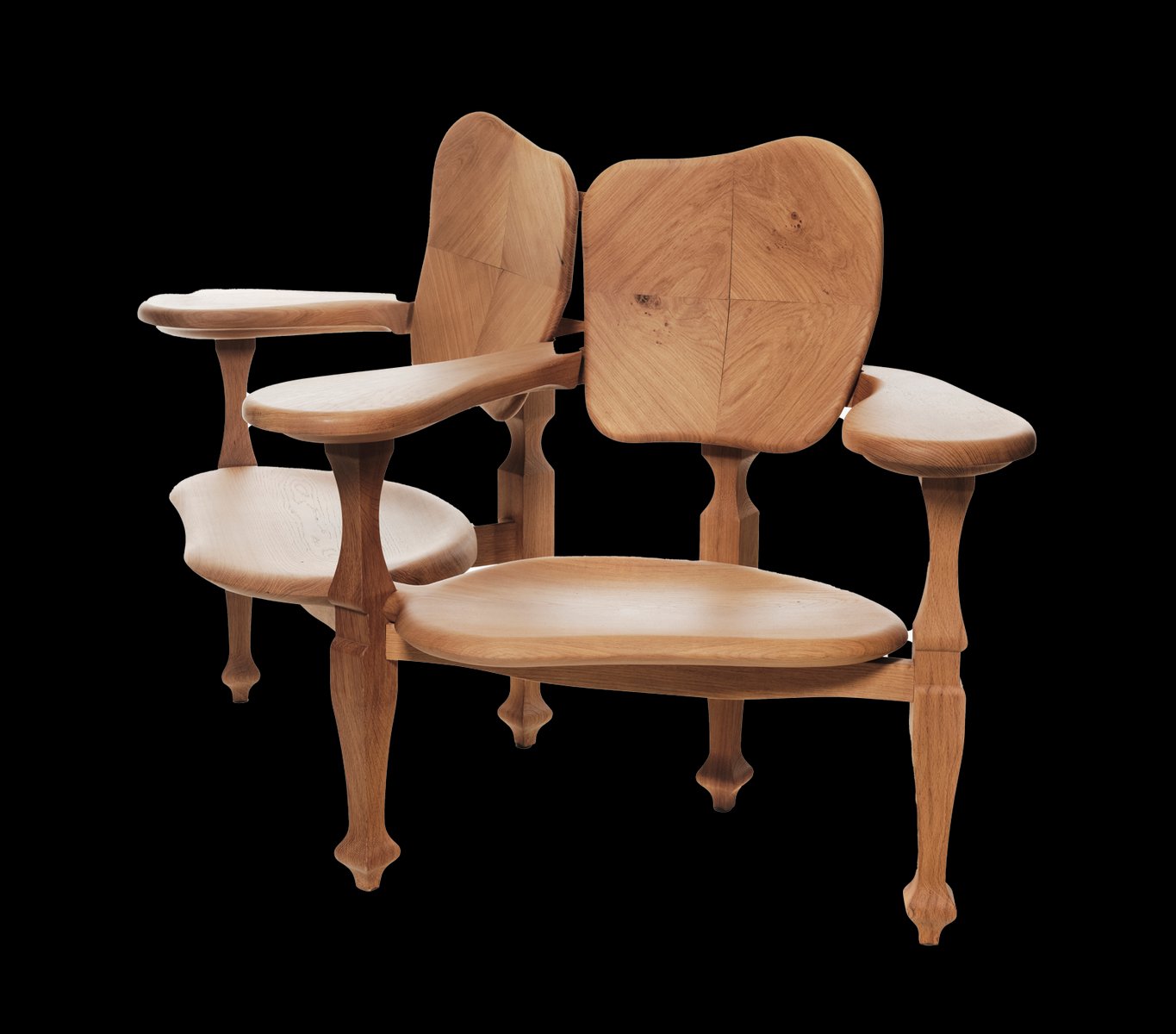 Batlló Bench in Oak by Antoni Gaudí for BD Barcelona for sale at Pamono