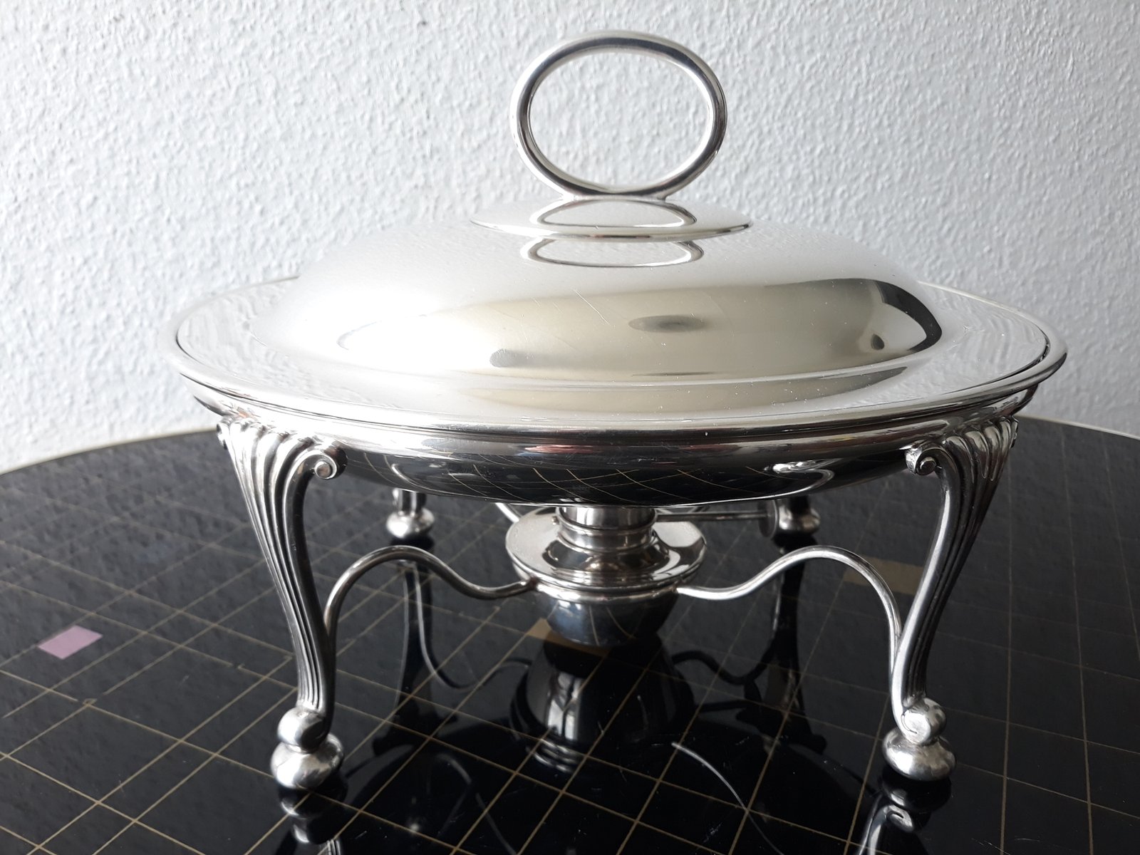 Antique Silver-Plated Food Warmer from W. H. & S. Cross Arrows William ...