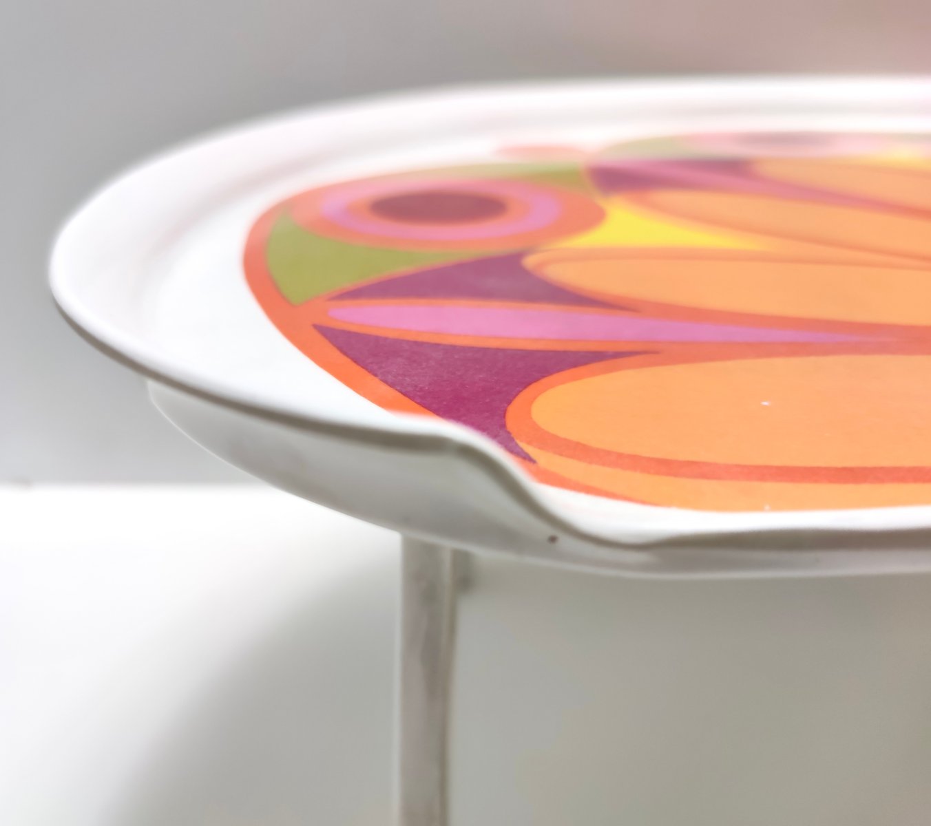 Modernist Floral Bean-Shaped Plastic Bed Tray, Italy, 1970s for sale at ...