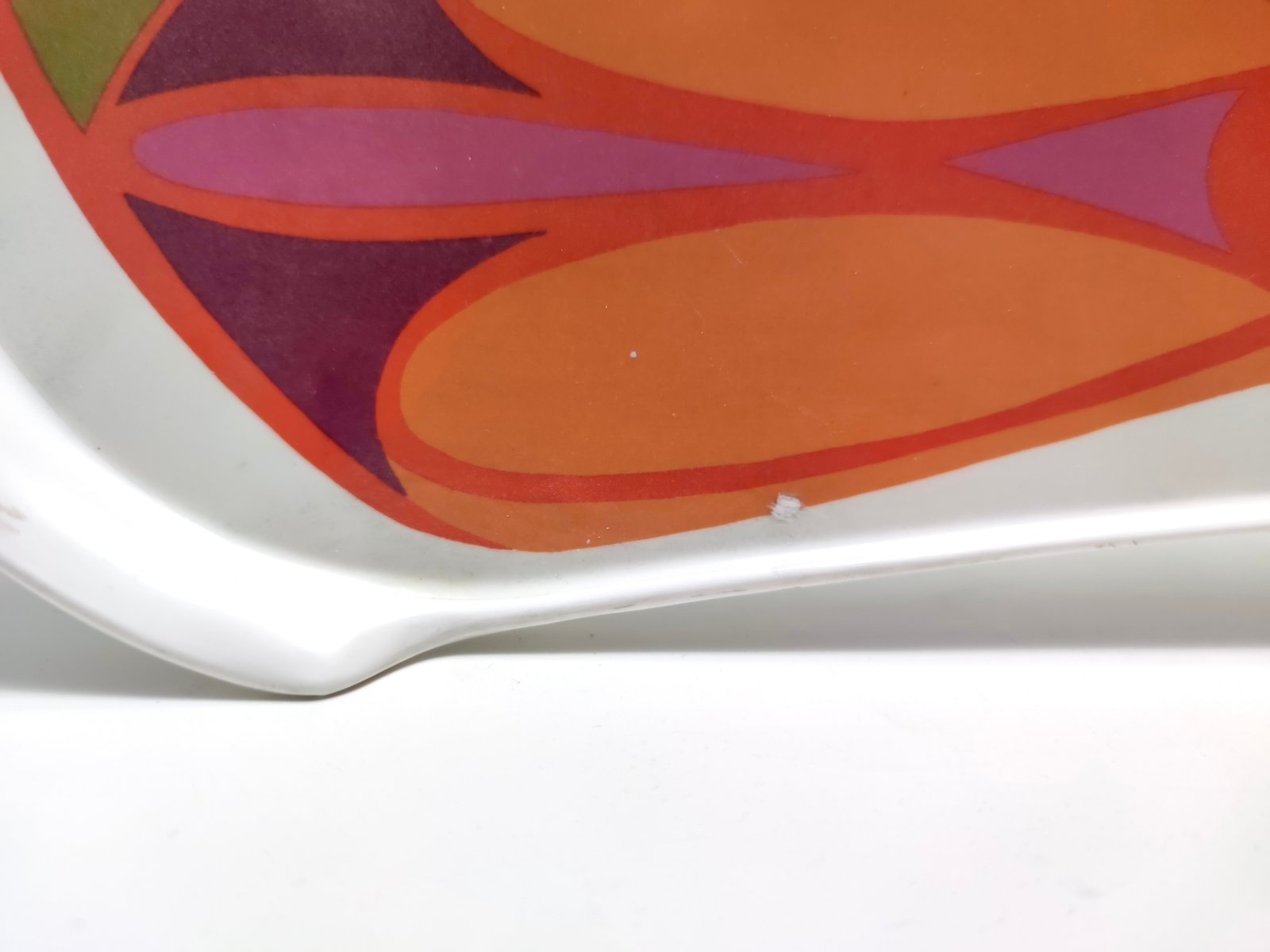 Modernist Floral Bean-Shaped Plastic Bed Tray, Italy, 1970s for sale at ...