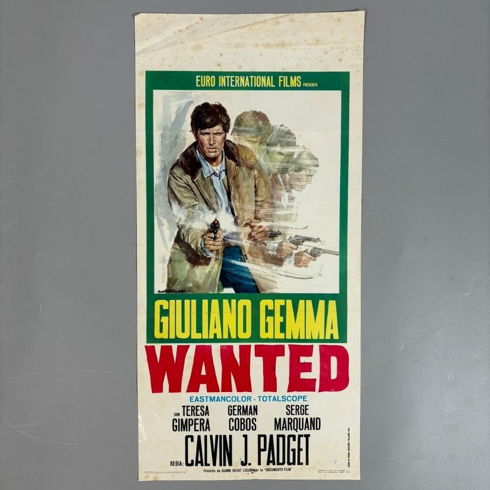 Italian Wanted-Original Movie Promotional Poster, 1967 for sale at Pamono
