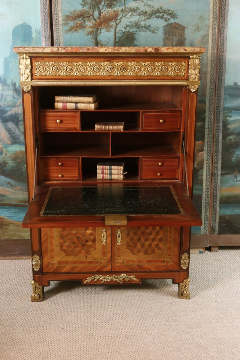 Louis XVI Secretary with Musical Attributes for sale at Pamono
