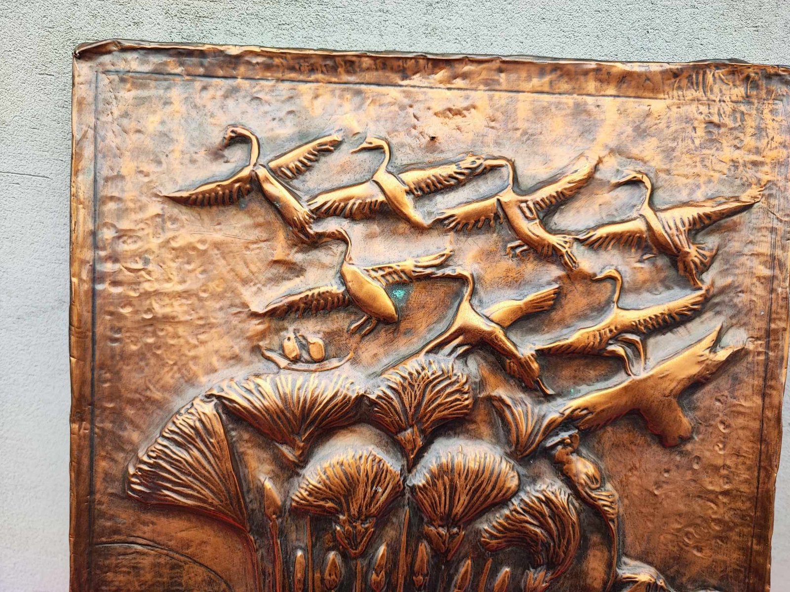 Copper Embossed Bas-Relief, 1960s for sale at Pamono