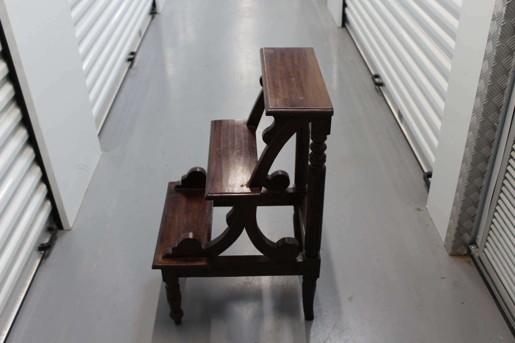 Vintage Wood Library Stairs for sale at Pamono