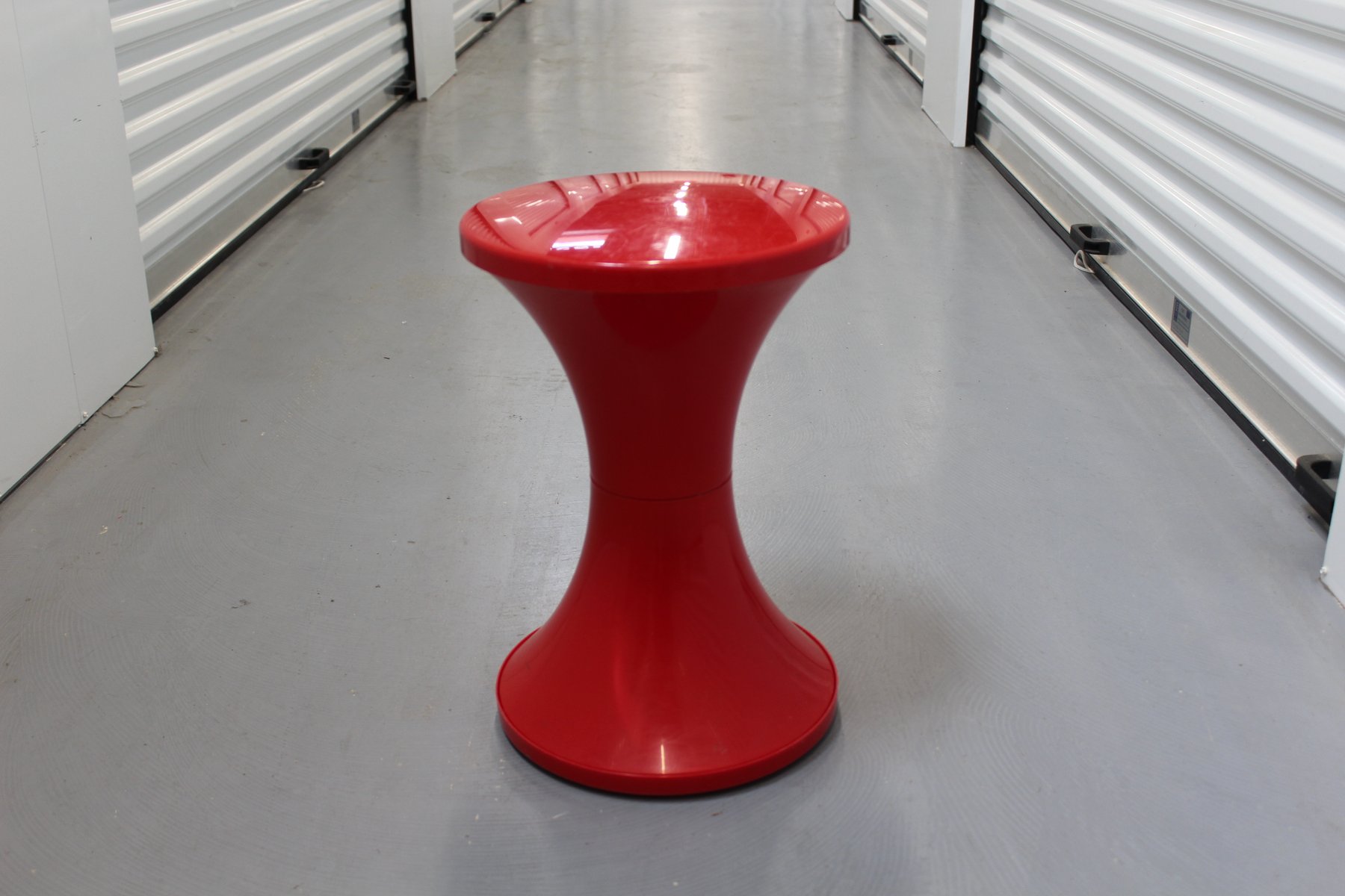 Space Age Red Plastic Stool for sale at Pamono