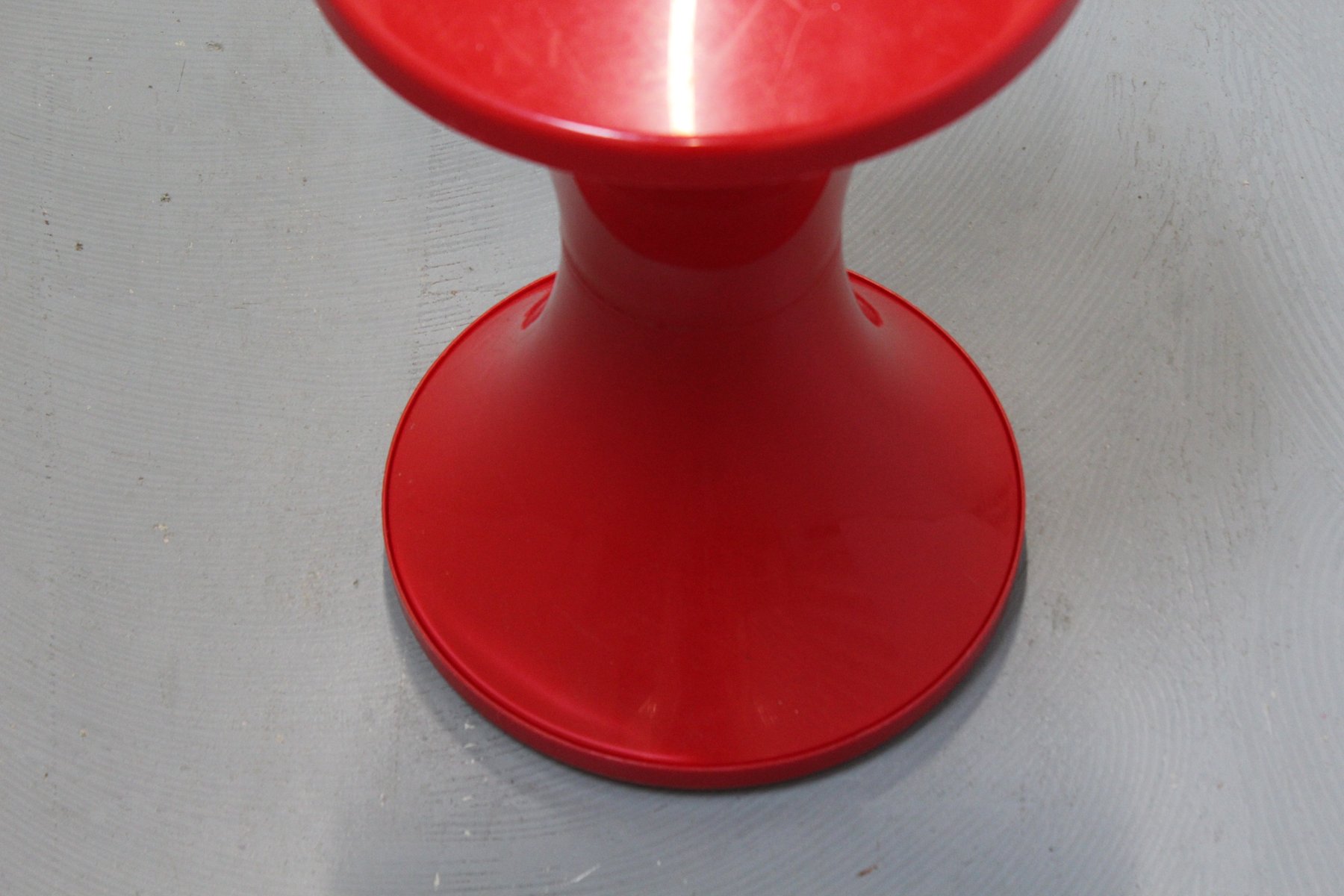 Space Age Red Plastic Stool for sale at Pamono