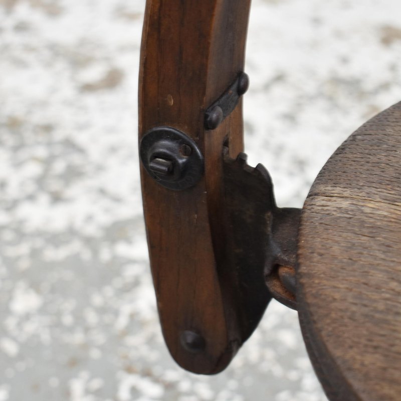 Antique Swivel Desk Chair from C.A. Cook & Co, 1890s for sale at Pamono