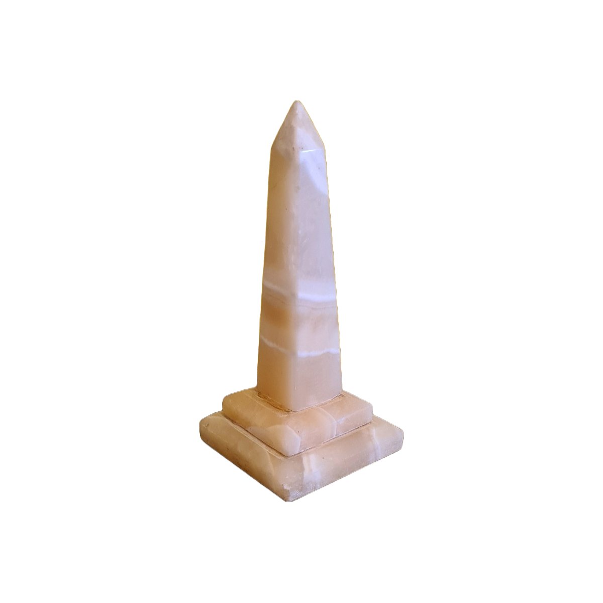 Italian Alabaster Obelisk, 1960s for sale at Pamono