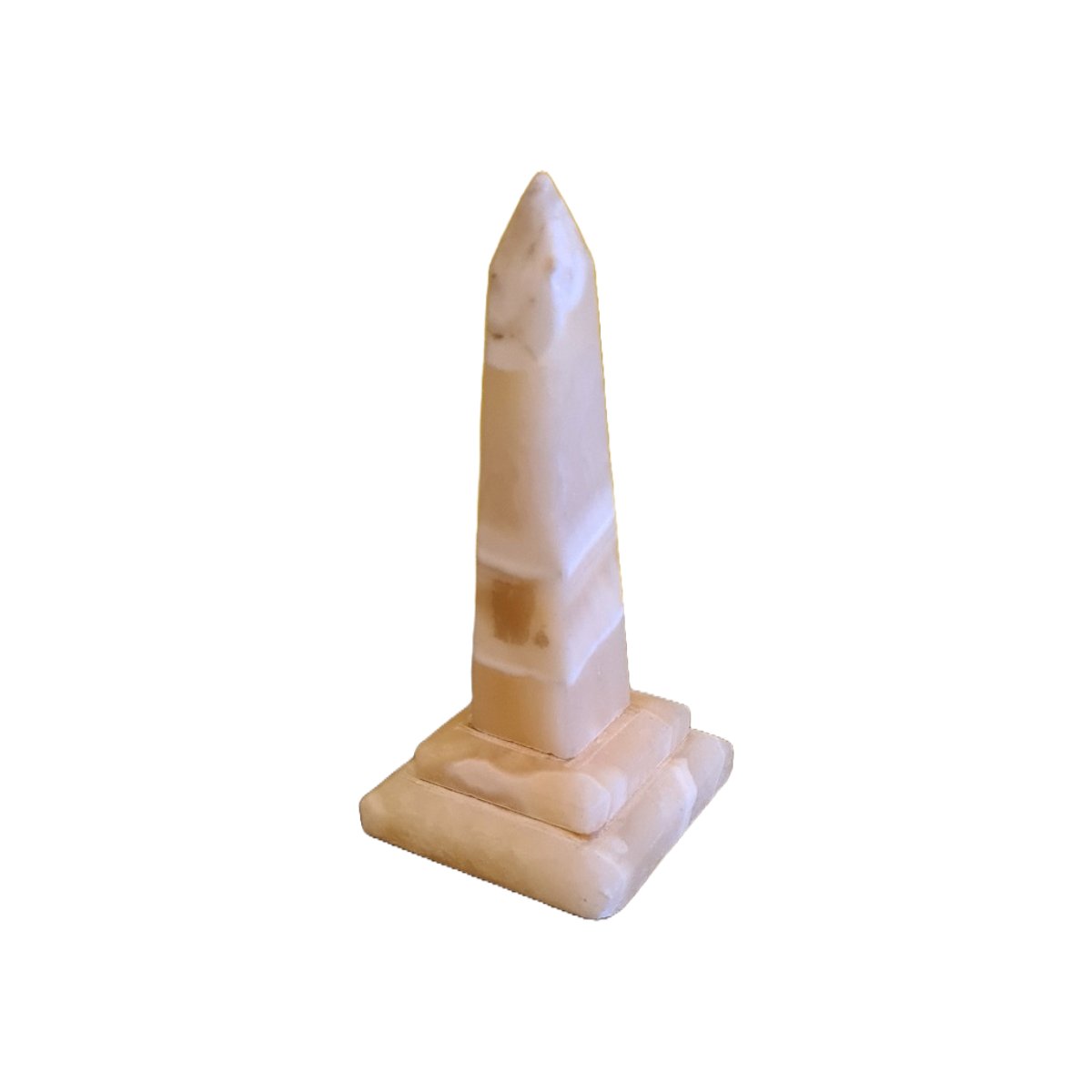Italian Alabaster Obelisk, 1960s for sale at Pamono