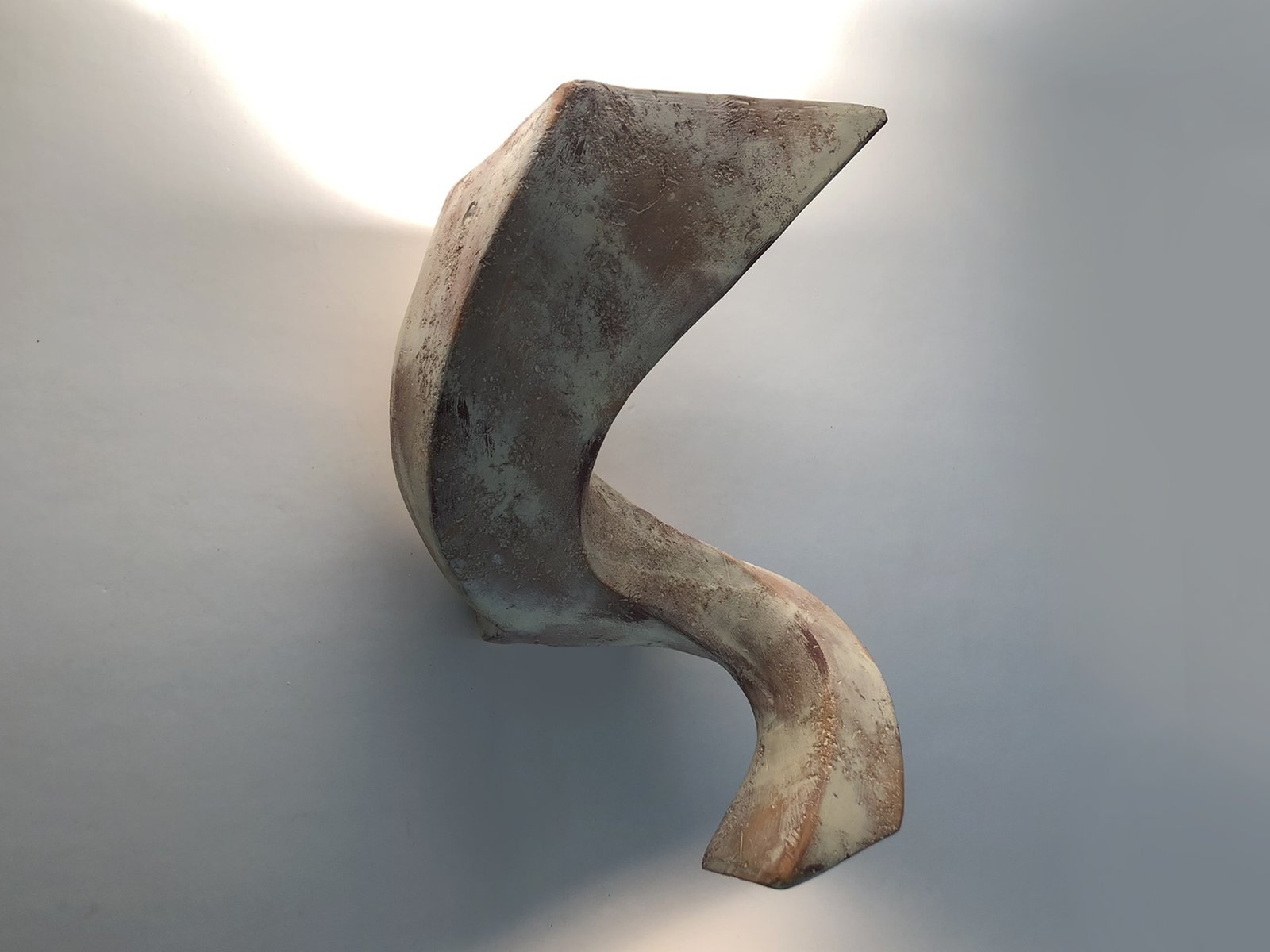 Large Minimalist Terracotta Wall Light, 2000s for sale at Pamono