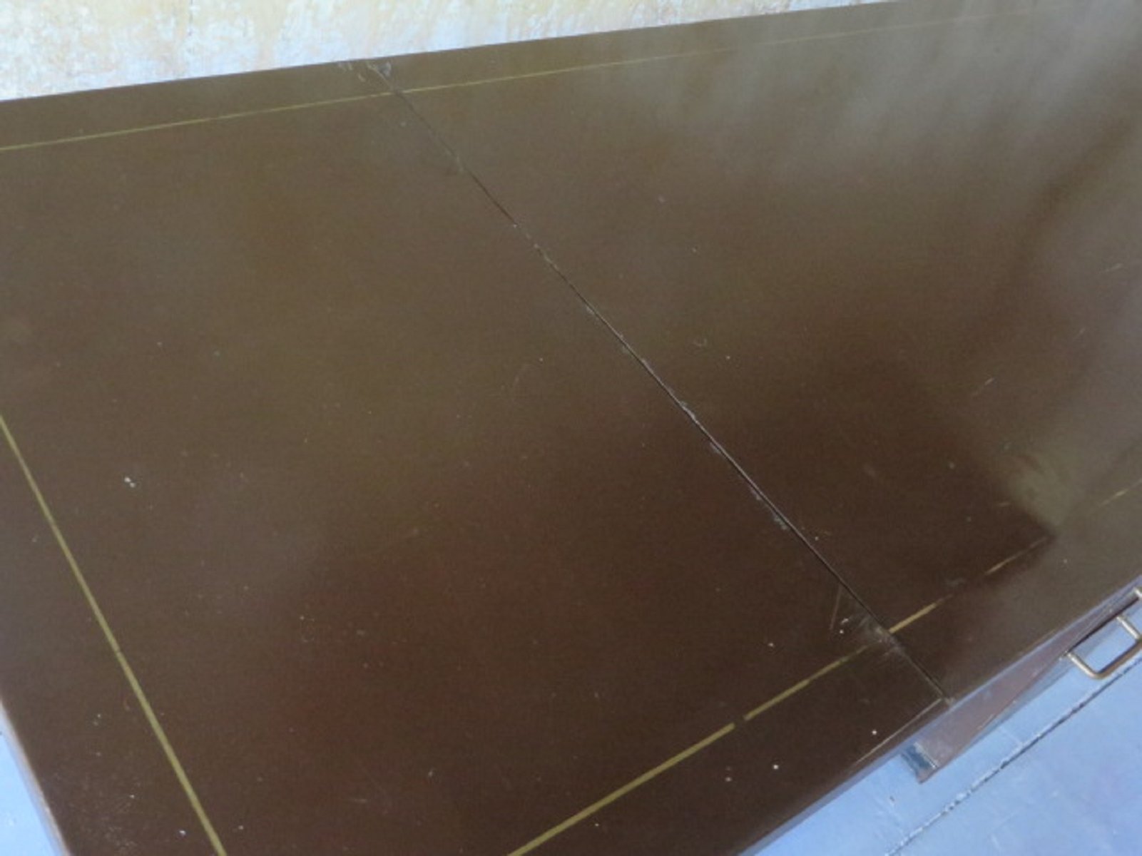 Small Metal Desk with Extension Flap from Roneo, 1920s for sale at Pamono