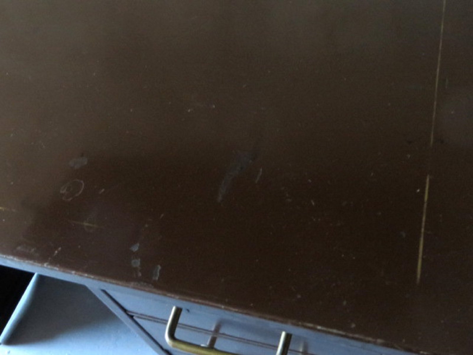 Small Metal Desk with Extension Flap from Roneo, 1920s for sale at Pamono