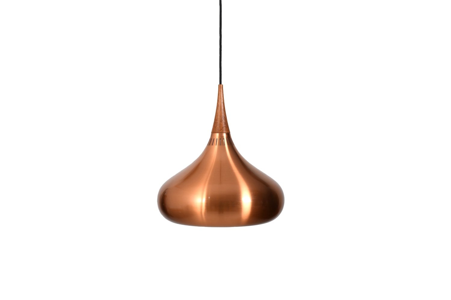 Orient Pendel in Copper and Teak by Jo Hammerborg for Fog & Mørup, 1960s for sale at Pamono