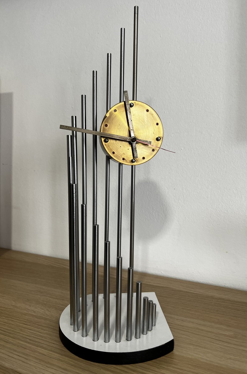 Sculptural and Avant-Garde Quartz Table Clock from Kienzle, 1980s for ...