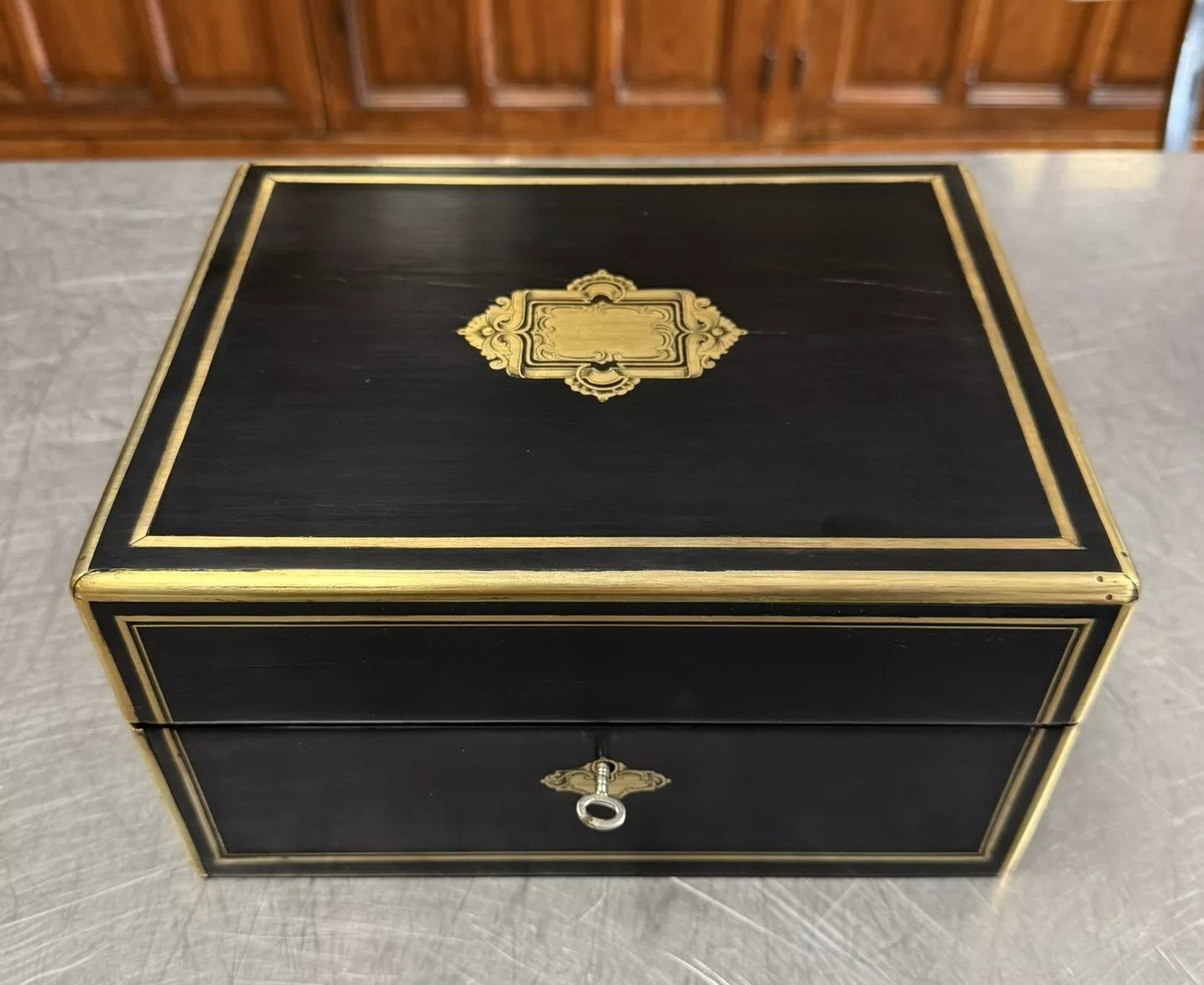 Napoleon III Tahan Paris Travel Box in Boulle Marquetry, 1850s for sale ...