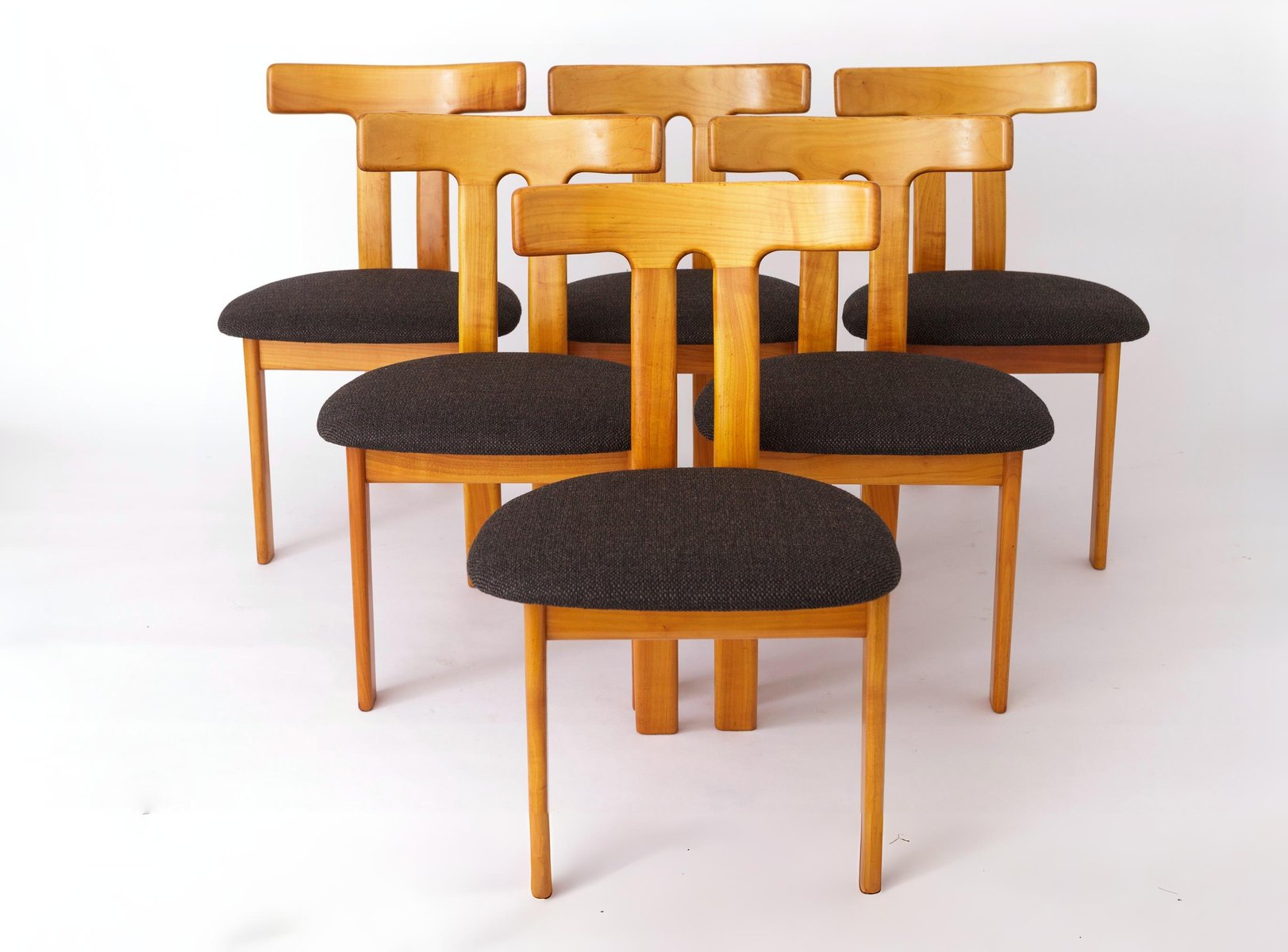 Mid-Century Modern Danish T Shaped Chairs, 1960s, Set of 6 for sale at ...