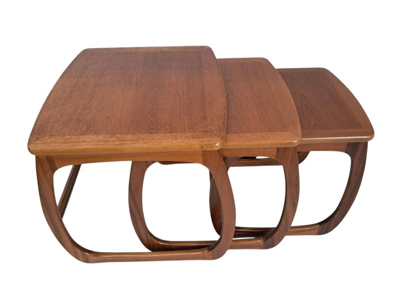 Mid-Century Modern Nathan Nesting Tables in Teak, Set of 3 for sale at ...