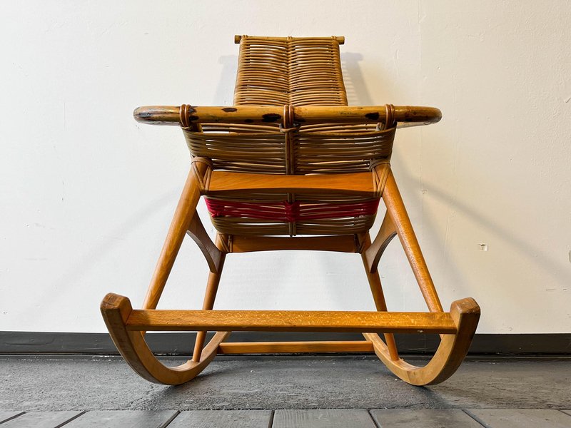 Czech Rocking Chair, 1960s for sale at Pamono