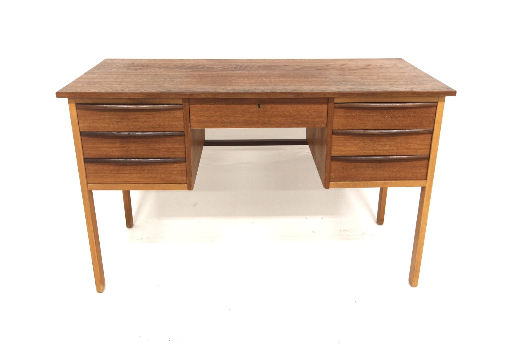 Scandinavian Teak Desk, Sweden, 1960s for sale at Pamono