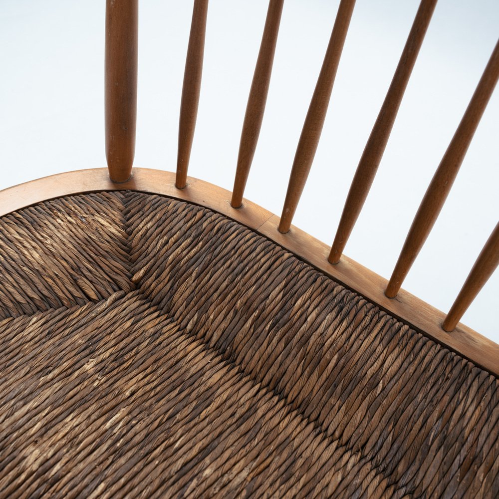 Straw Spindle Bench by Arno Lambrecht for WK Möbel, 1950s for sale at ...