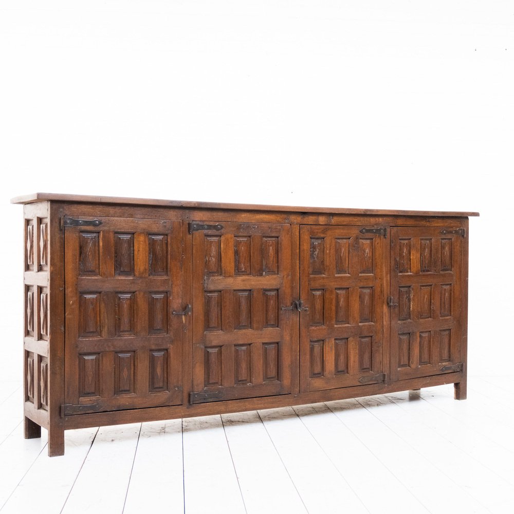 Spanish Brown Sideboard, 1950s for sale at Pamono