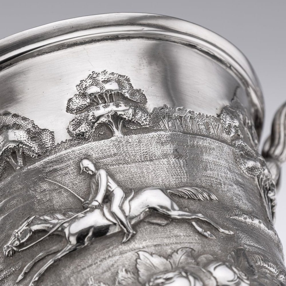 Antique Indian Colonial Silver Trophy Cup, 1860s for sale at Pamono