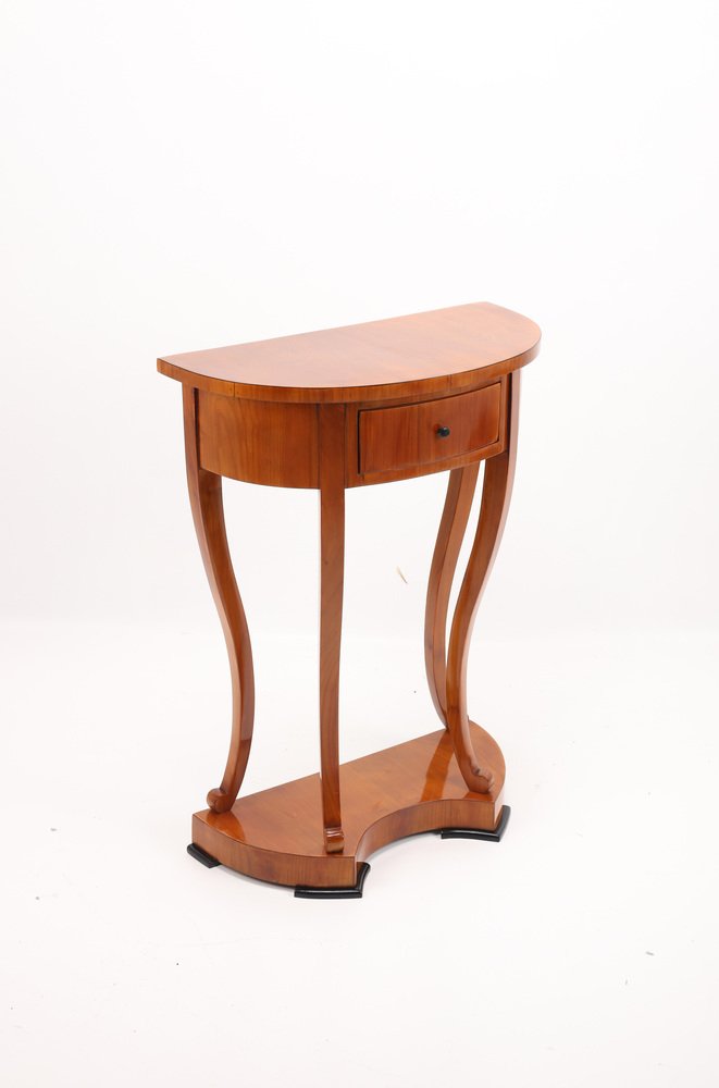 Biedermeier Console Table in Cherry Veneer, 1820 for sale at Pamono