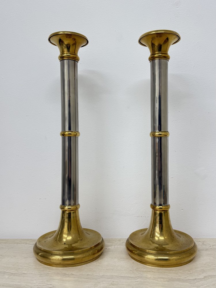 Large Candle Sticks by Gunther Lambert, 1970s, Set of 2 for sale at Pamono