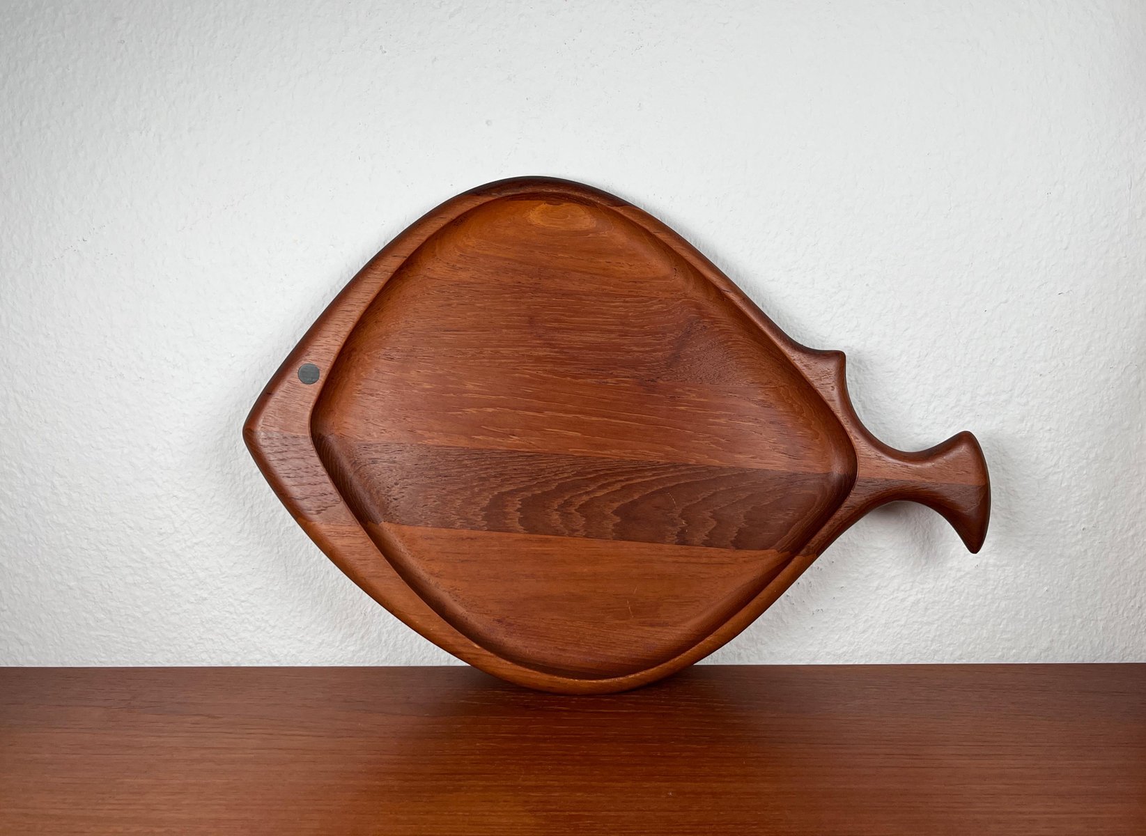 Mid-Century Modern Danish Fish Shaped Teak Plate Bowl from Digsmed ...