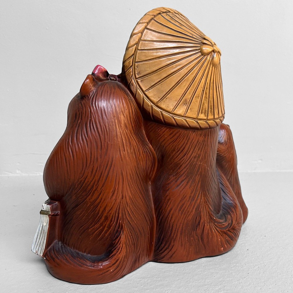 Vintage Ceramic Tanuki Family, Shigaraki, Japan, 1980s for sale at Pamono