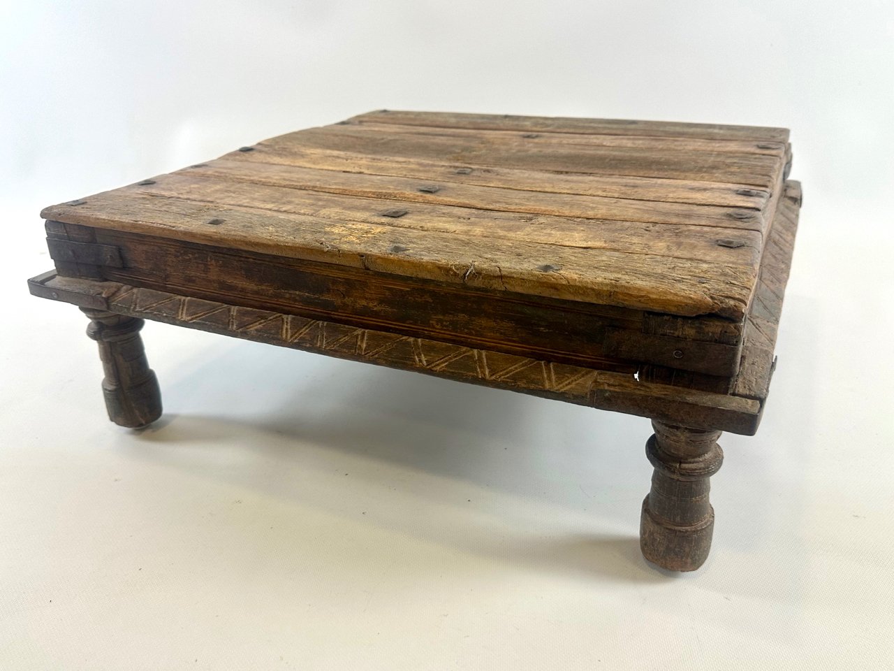 Indian Hand-Crafted Coffee Table for sale at Pamono