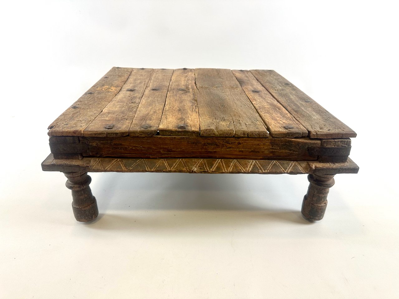 Indian Hand-Crafted Coffee Table for sale at Pamono