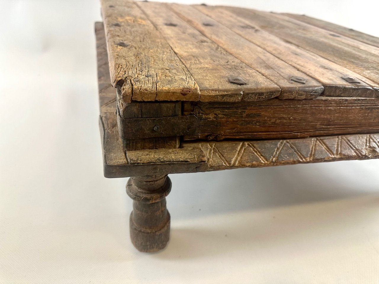 Indian Hand-Crafted Coffee Table for sale at Pamono