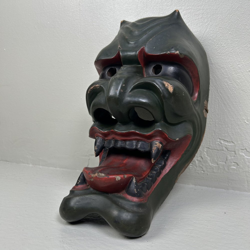 Antique Japanese Noh Theater Mask for sale at Pamono