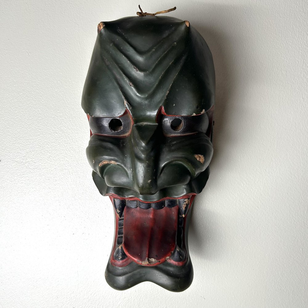 Antique Japanese Noh Theater Mask for sale at Pamono