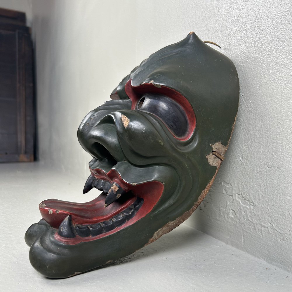 Antique Japanese Noh Theater Mask for sale at Pamono